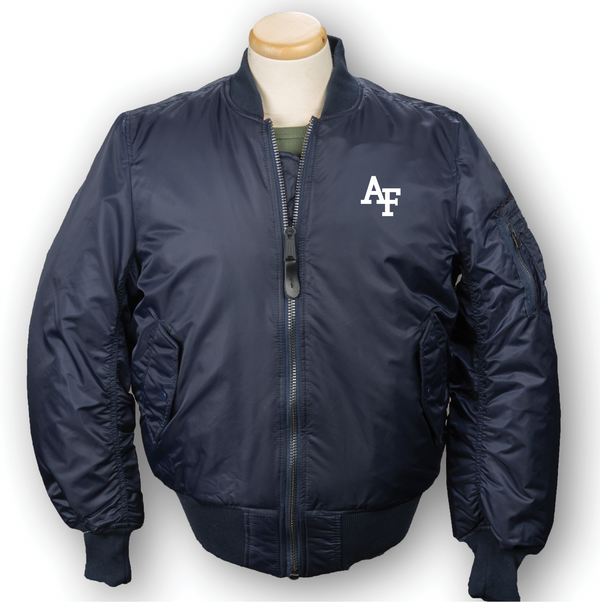 Men’s Bravo Flight Jacket Bomber – Dark Blue | USAFA Outerwear ...