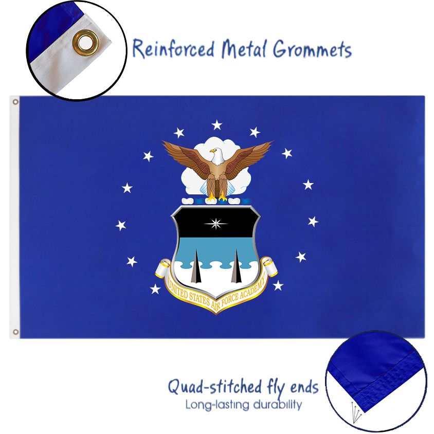 U. S. Air Force Academy Crest Flag | USAFA Flags – Doolittle Outfitters